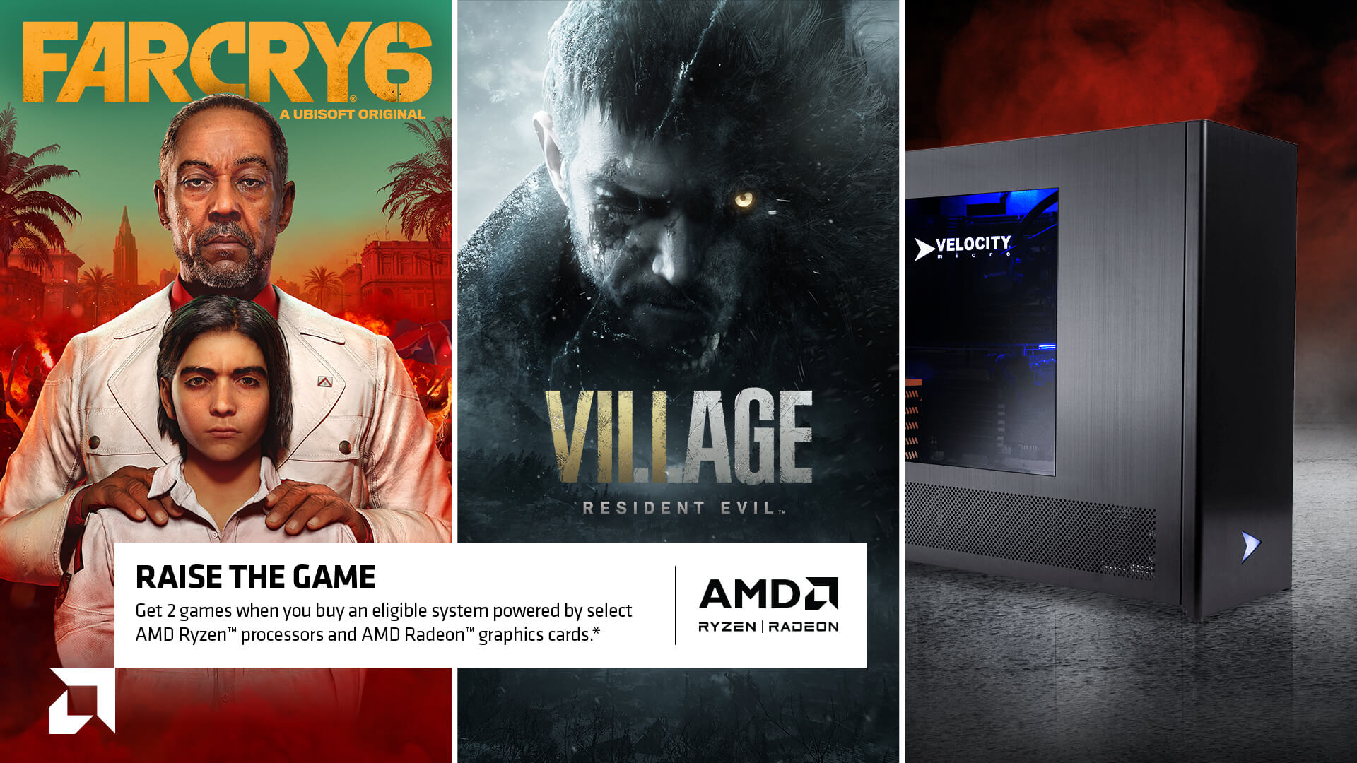AMD Ryzen or Radeon Game Bundle | Velocity Micro